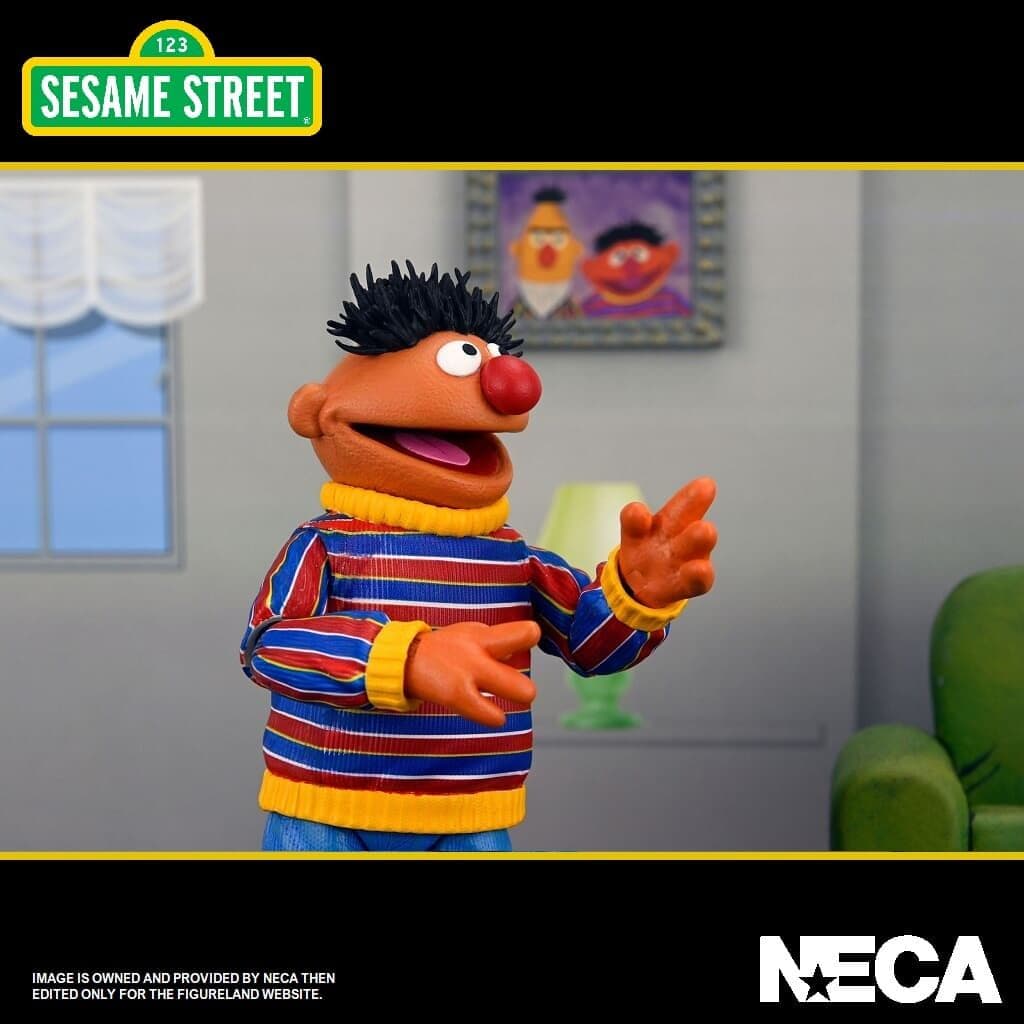SESAME STREET ULTIMATE ERNIE 7 INCH SCALE ACTION FIGURE FROM NECA