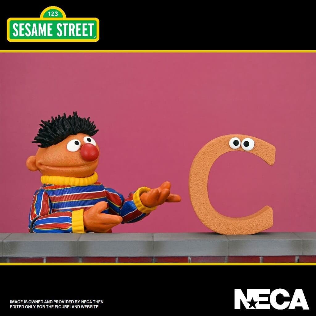 SESAME STREET ULTIMATE ERNIE 7 INCH SCALE ACTION FIGURE FROM NECA