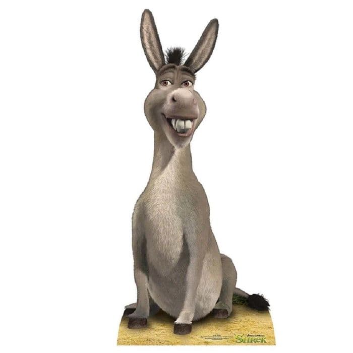 SHREK DONKEY CARDBOARD CUT OUT