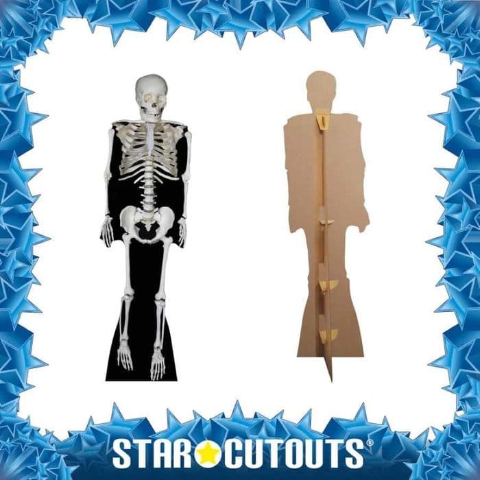 SKELETON LIFE SIZE CARDBOARD CUT OUT