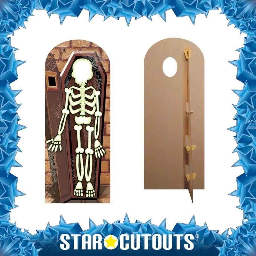 SKELETON STAND IN LIFE SIZE CARDBOARD CUT OUT