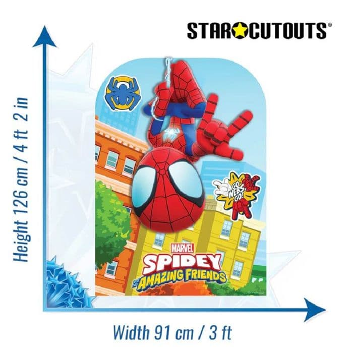 SPIDER-MAN SPIDEY 3D BACKDROP CARDBOARD CUT OUT