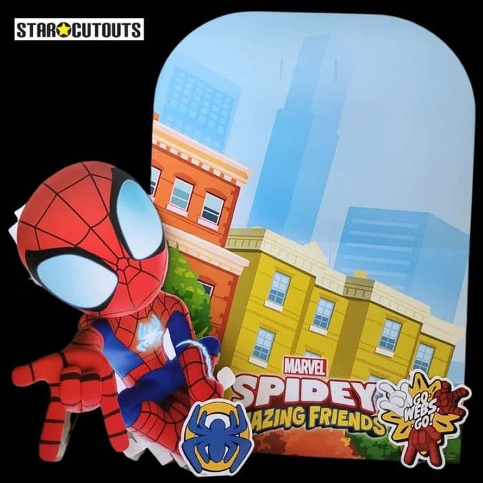 SPIDER-MAN SPIDEY 3D BACKDROP CARDBOARD CUT OUT