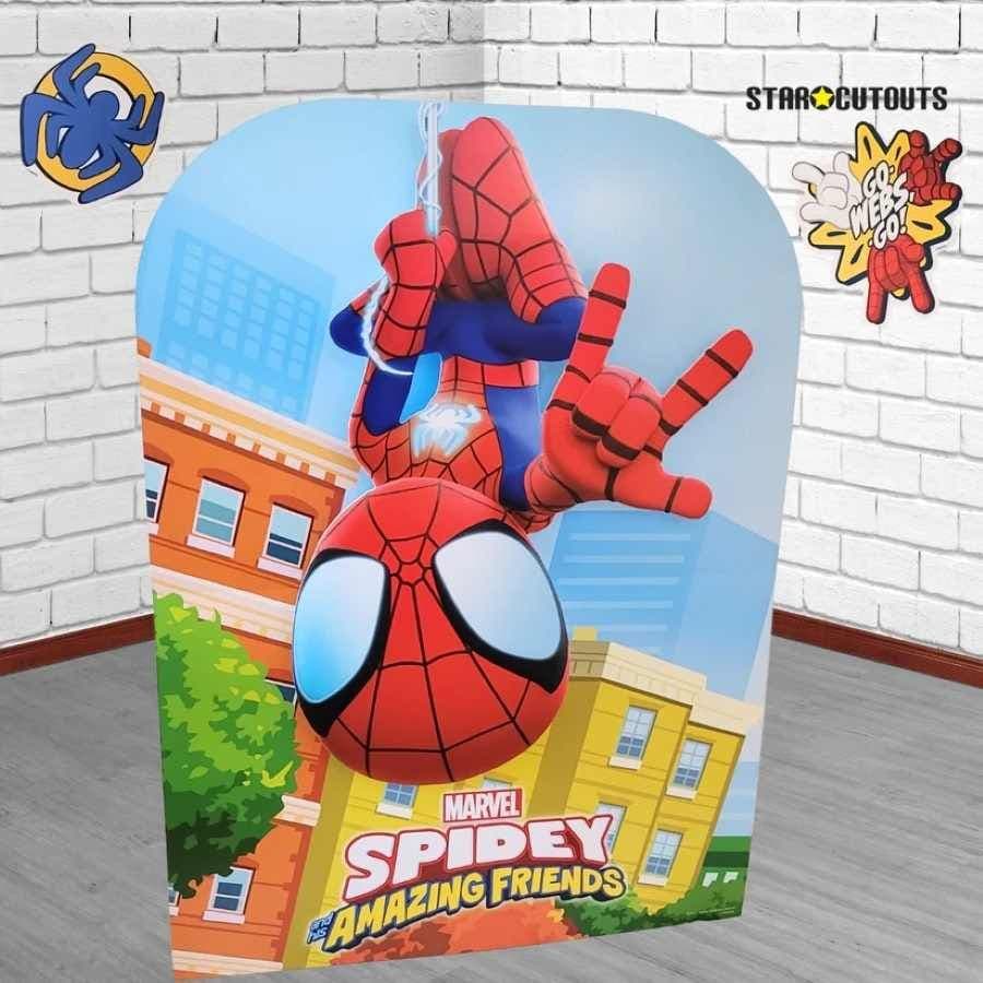 SPIDER-MAN SPIDEY 3D BACKDROP CARDBOARD CUT OUT