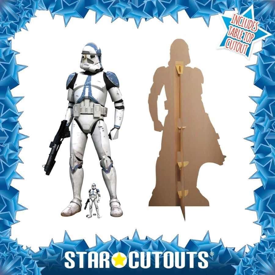 STAR WARS 501ST CLONE TROOPER LIFE SIZE CARDBOARD CUT OUT