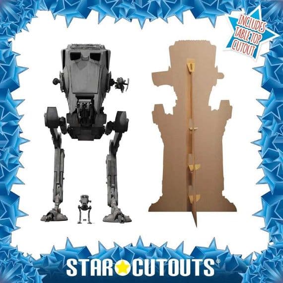 STAR WARS AT ST ALL TERRAIN SCOUT TRANSPORT CARDBOARD CUT OUT