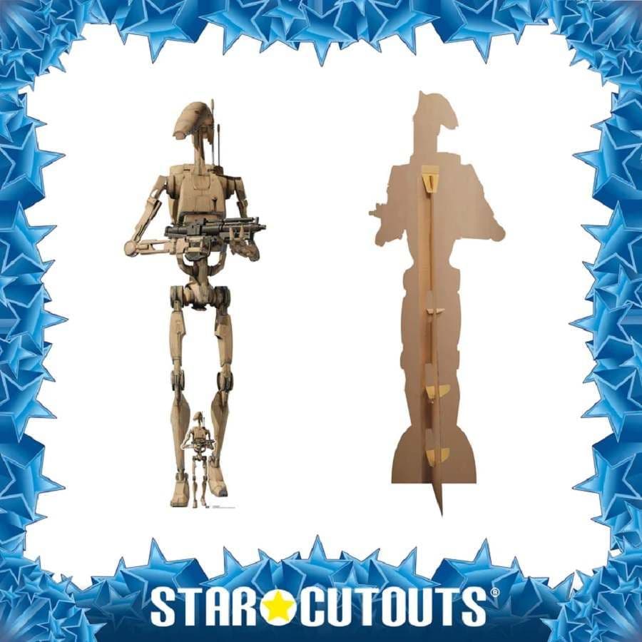 STAR WARS B1 BATTLE DROID LIFE SIZE CARDBOARD CUT OUT