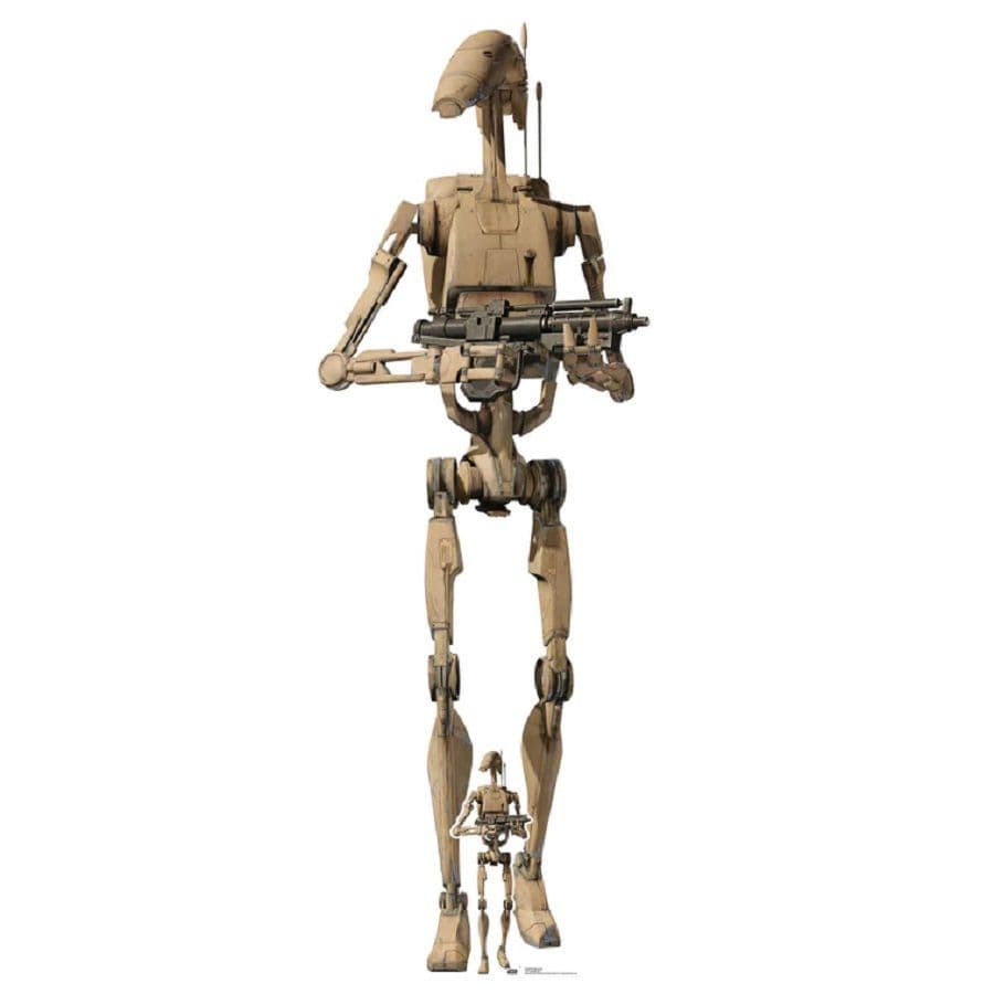 STAR WARS B1 BATTLE DROID LIFE SIZE CARDBOARD CUT OUT