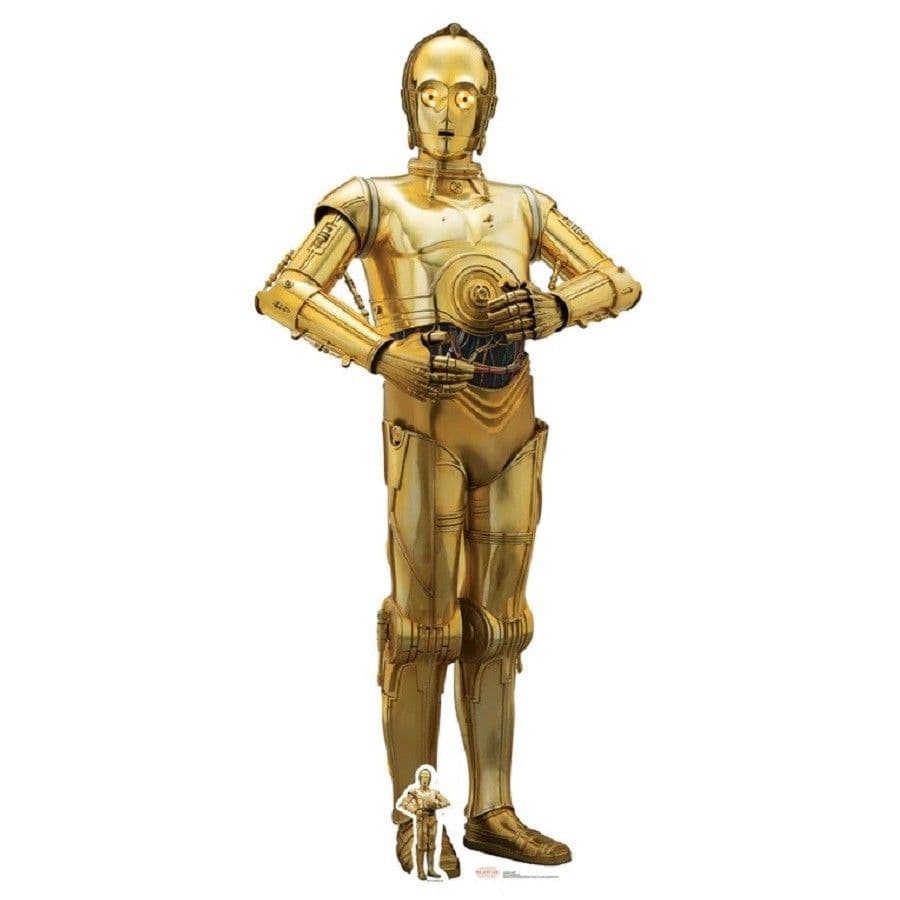 STAR WARS C-3PO DROID LIFE SIZE CARDBOARD CUT OUT