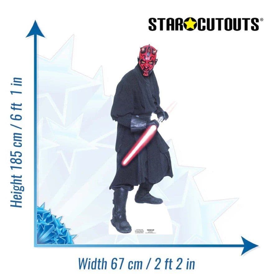 STAR WARS DARTH MAUL LIFE SIZE CARDBOARD CUT OUT