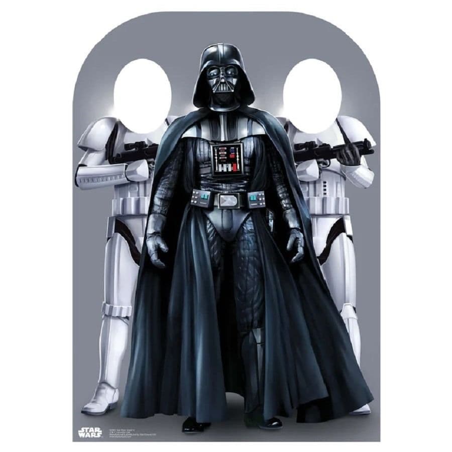 STAR WARS DARTH VADER AND STORMTROOPERS STAND IN CHILD SIZE CARDBOARD ...