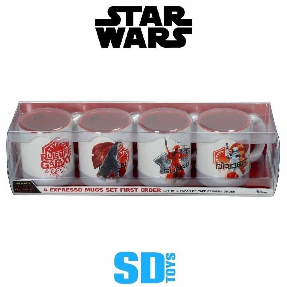 STAR WARS EPISODE VIII ESPRESSO MUG SET FIRST ORDER FROM SD TOYS