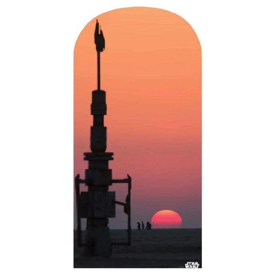 STAR WARS JAKKU SUNSET BACKDROP SCENE CARDBOARD CUT OUT