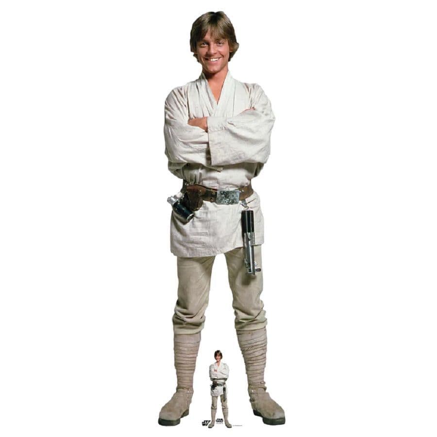 STAR WARS LUKE SKYWALKER LIFE SIZE CARDBOARD CUT OUT