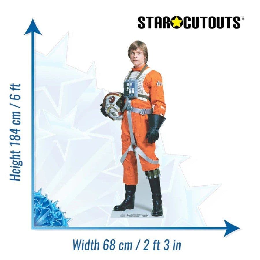 STAR WARS LUKE SKYWALKER PILOT LIFE SIZE CARDBOARD CUT OUT
