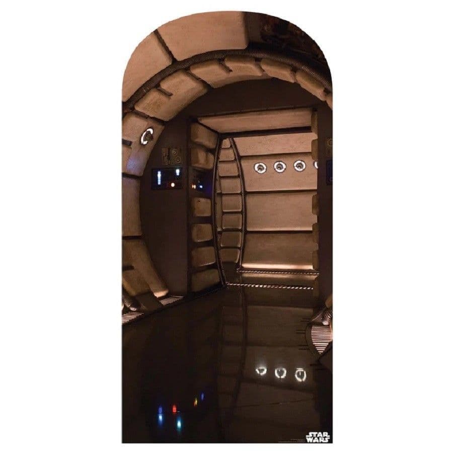 STAR WARS MILLENNIUM FALCON CORRIDOR BACKDROP SCENE CARDBOARD CUT OUT