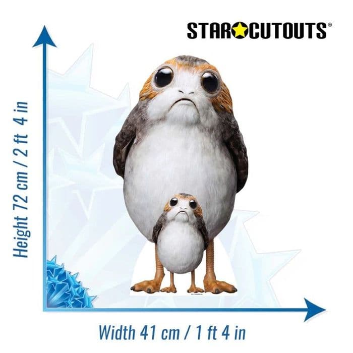 STAR WARS PORG THE LAST JEDI CARDBOARD CUT OUT