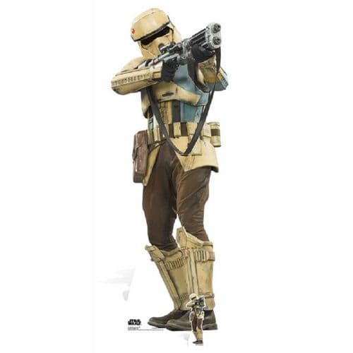 STAR WARS STORMTROOPER WITH PAULDRON FIRST ORDER LIFE SIZE CARDBOARD ...