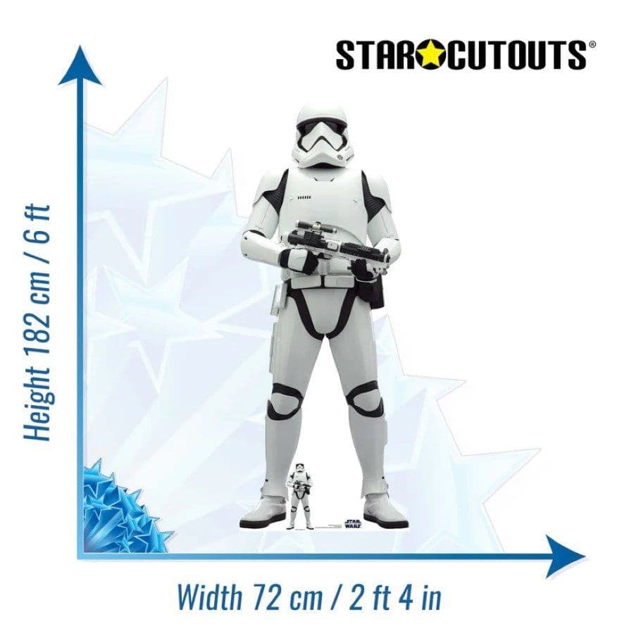 STAR WARS STORMTROOPER FIRST ORDER LIFE SIZE CARDBOARD CUT OUT