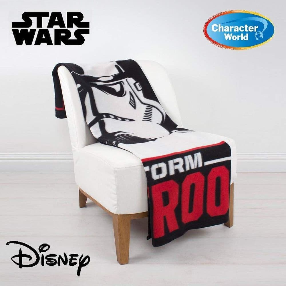 STAR WARS STORMTROOPER FLEECE BLANKET FROM CHARACTER WORLD