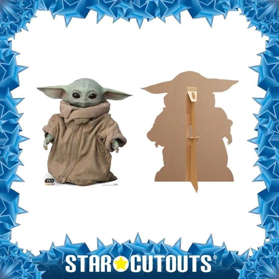 STAR WARS THE MANDALORIAN CHILD GROGU BABY YODA CARDBOARD CUT OUT