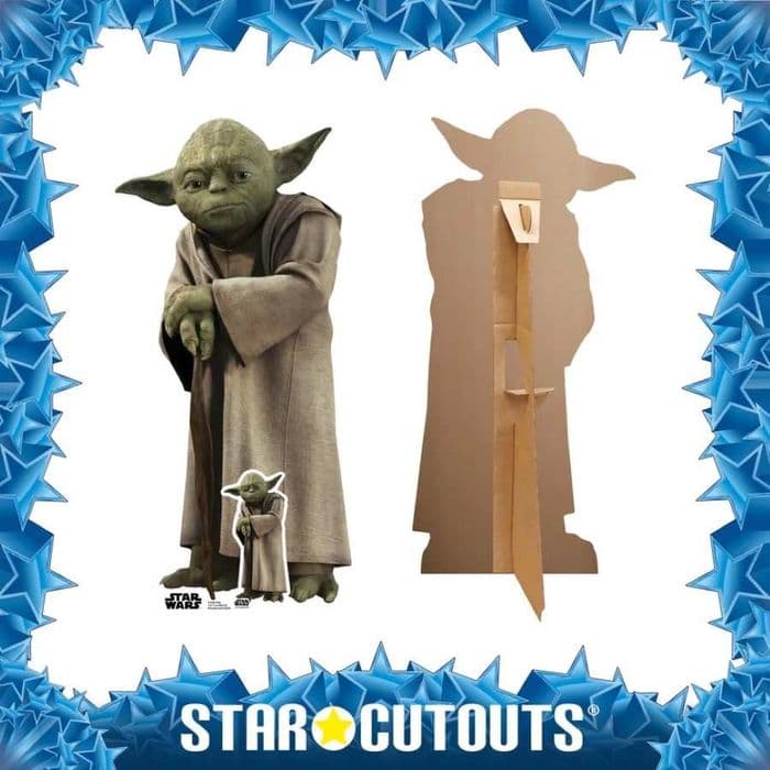 STAR WARS YODA FORCE LIFE SIZE CARDBOARD CUT OUT