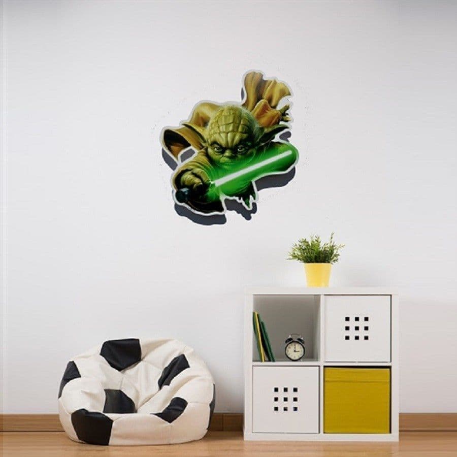 STAR WARS YODA WALL MOUNTED CARDBOARD CUT OUT