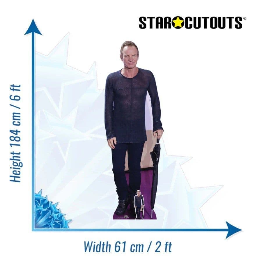STING LIFE SIZE CARDBOARD CUT OUT