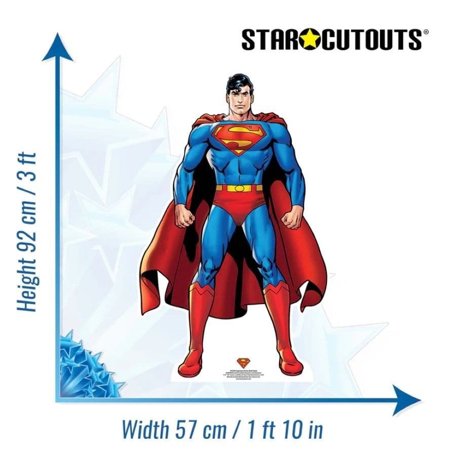 SUPERMAN COMIC STYLE CARDBOARD CUT OUT