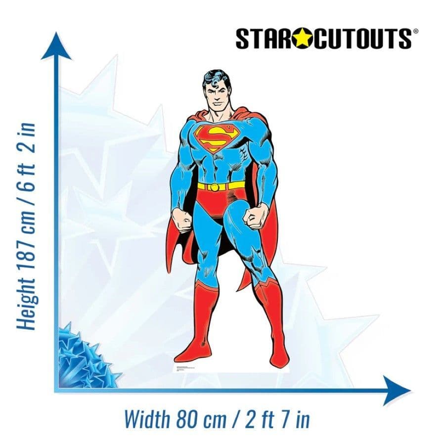 SUPERMAN DC COMICS LIFE SIZE CARDBOARD CUT OUT