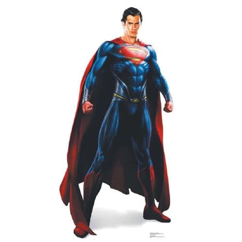 SUPERMAN HENRY CAVILL CAPE LIFE SIZE CARDBOARD CUT OUT