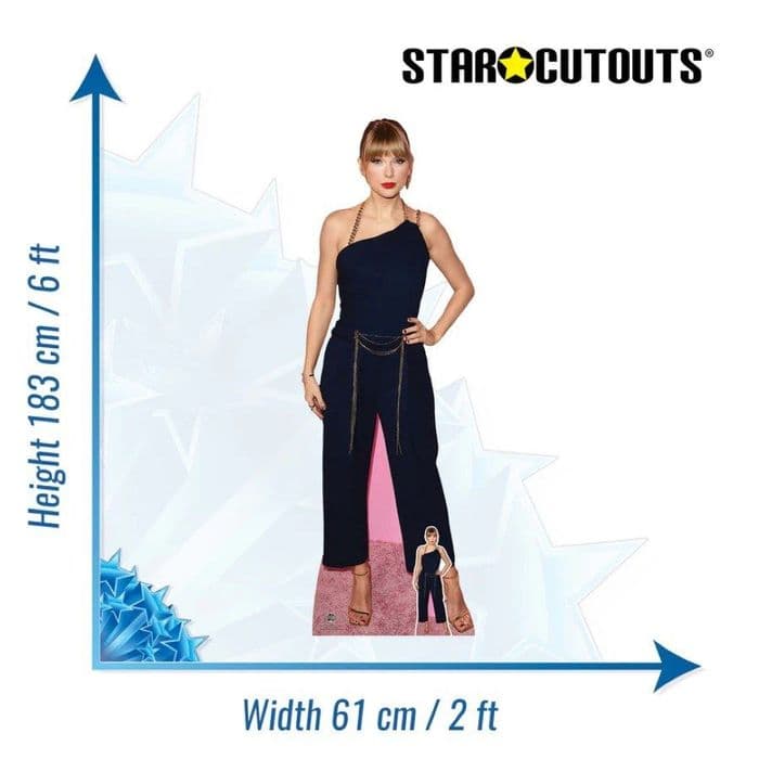 TAYLOR SWIFT IN NAVY JUMPSUIT LIFE SIZE CARDBOARD CUT OUT