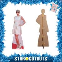 TAYLOR SWIFT IN WHITE DRESS LIFE SIZE CARDBOARD CUT OUT