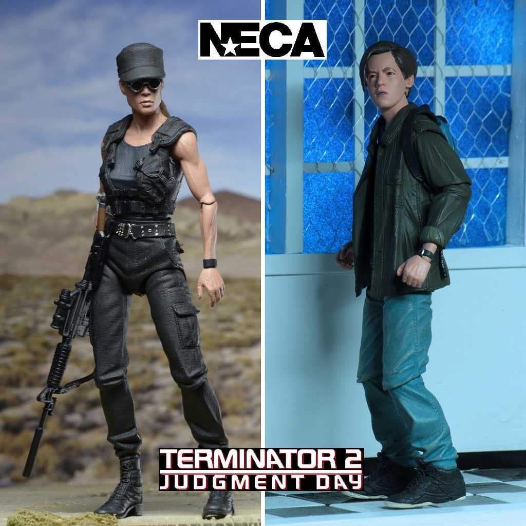 TERMINATOR 2 SARAH CONNOR AND JOHN CONNOR 7 INCH SCALE ACTION FIGURES 2 ...