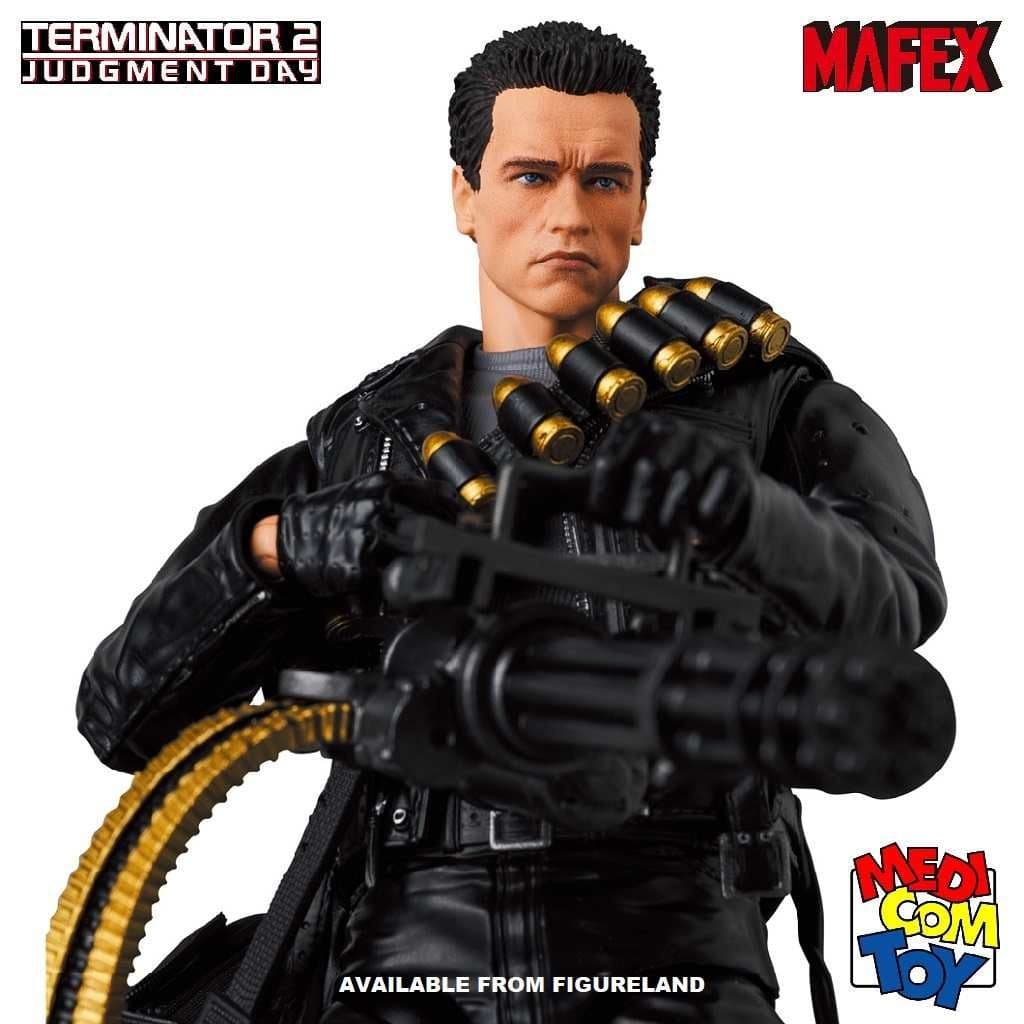 TERMINATOR 2 T-800 MAFEX ACTION FIGURE NUMBER 199 FROM MEDICOM TOYS