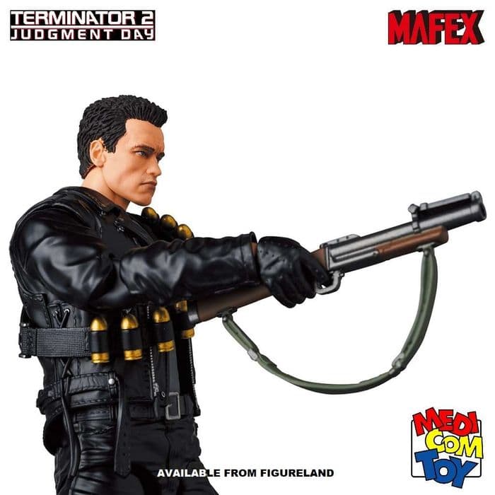 TERMINATOR 2 T-800 MAFEX ACTION FIGURE NUMBER 199 FROM MEDICOM TOYS