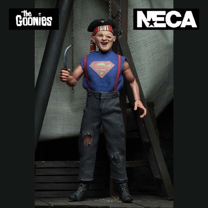 THE GOONIES 8" SLOTH AND 5" CHUNK CLOTHED ACTION FIGURES 2 PACK FROM NECA