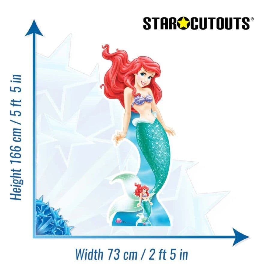 THE LITTLE MERMAID ARIEL CARDBOARD CUT OUT