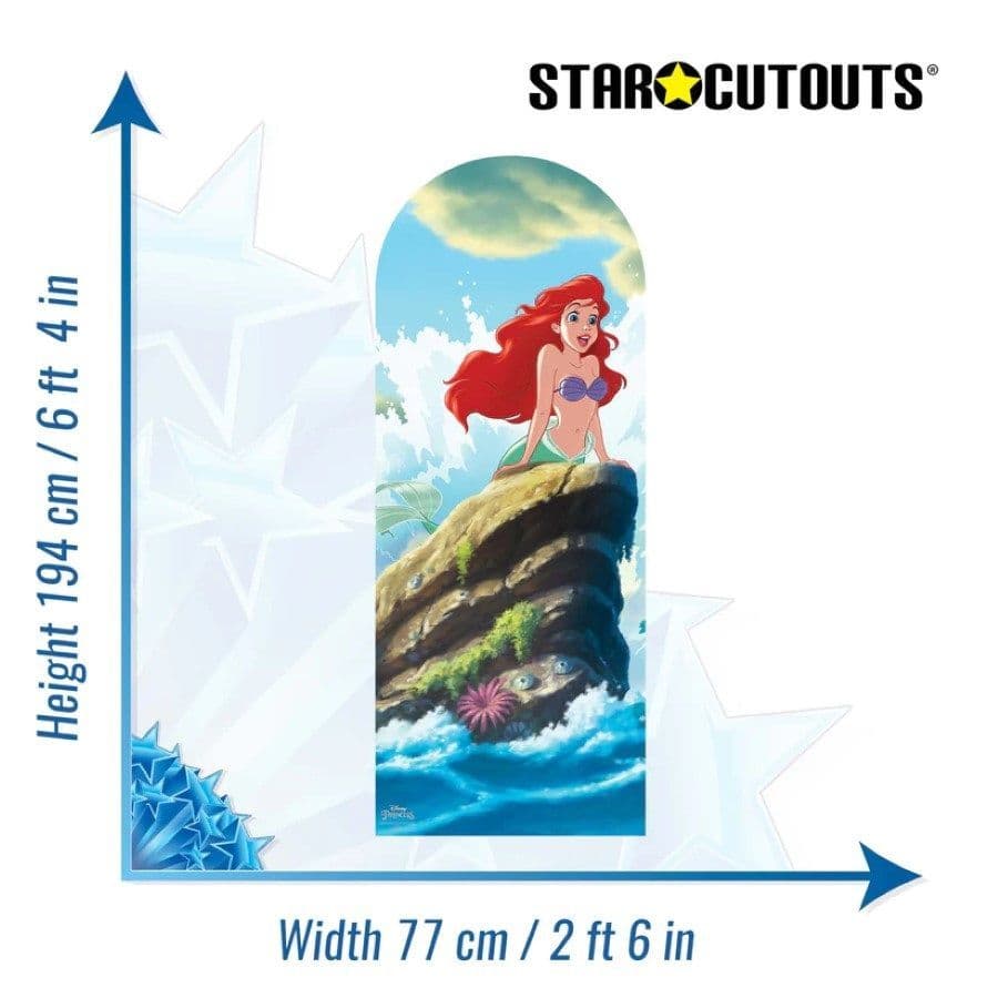 THE LITTLE MERMAID DISNEY BACKDROP CARDBOARD CUT OUT