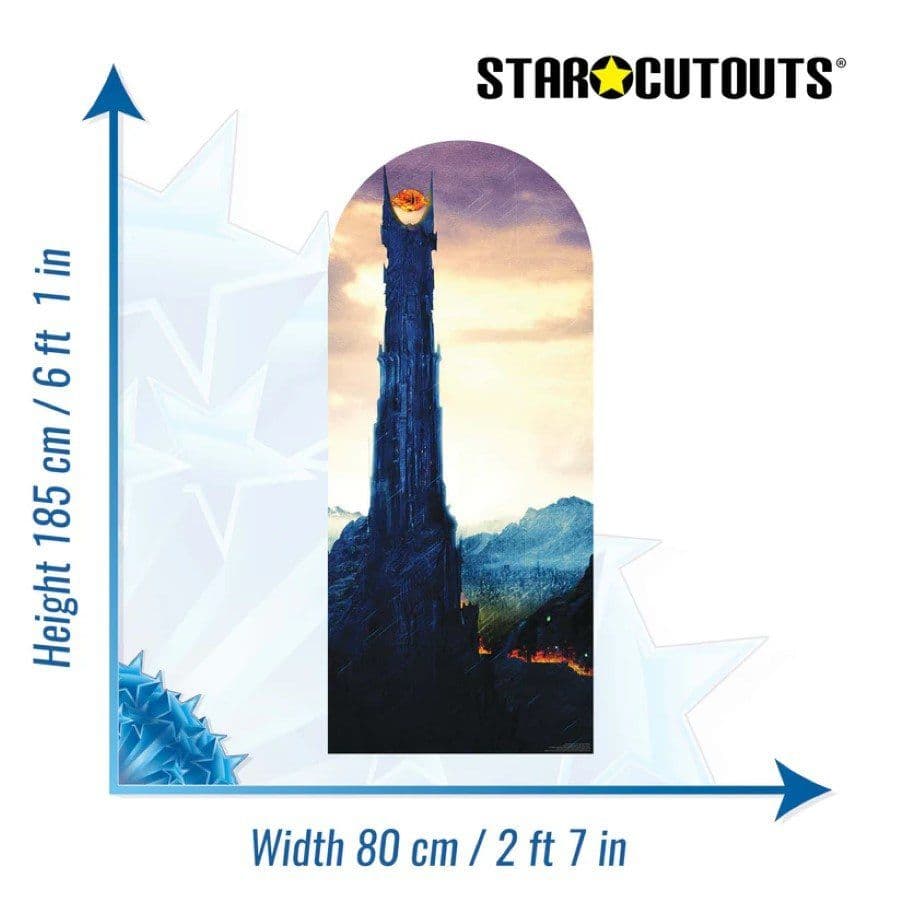 THE LORD OF THE RINGS EYE OF SAURON LANDSCAPE BACKDROP CARDBOARD CUT OUT