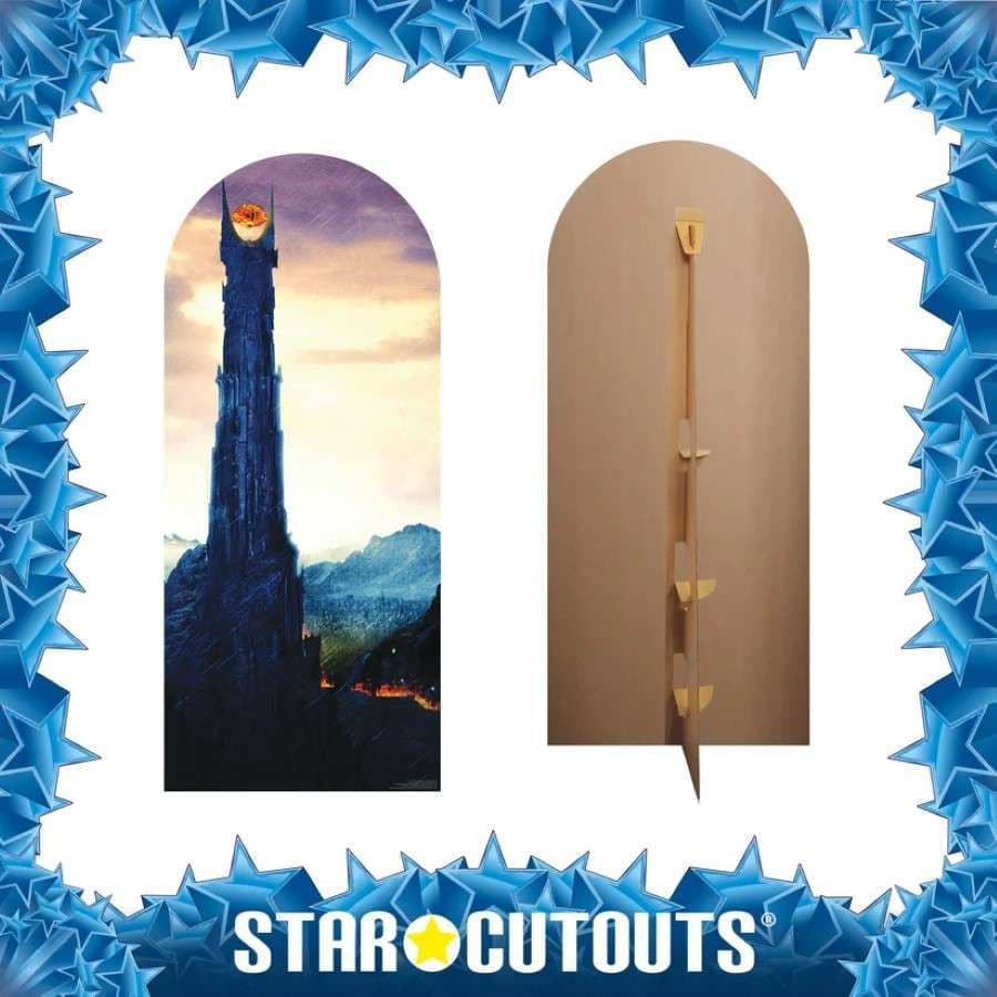 THE LORD OF THE RINGS EYE OF SAURON LANDSCAPE BACKDROP CARDBOARD CUT OUT