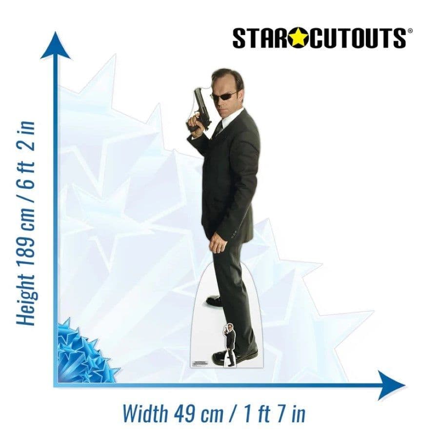 THE MATRIX AGENT SMITH LIFE SIZE CARDBOARD CUT OUT