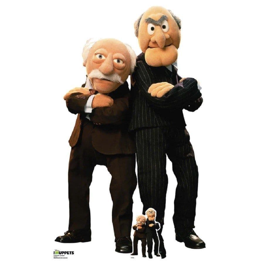 THE MUPPETS STATLER AND WALDORF CARDBOARD CUT OUT