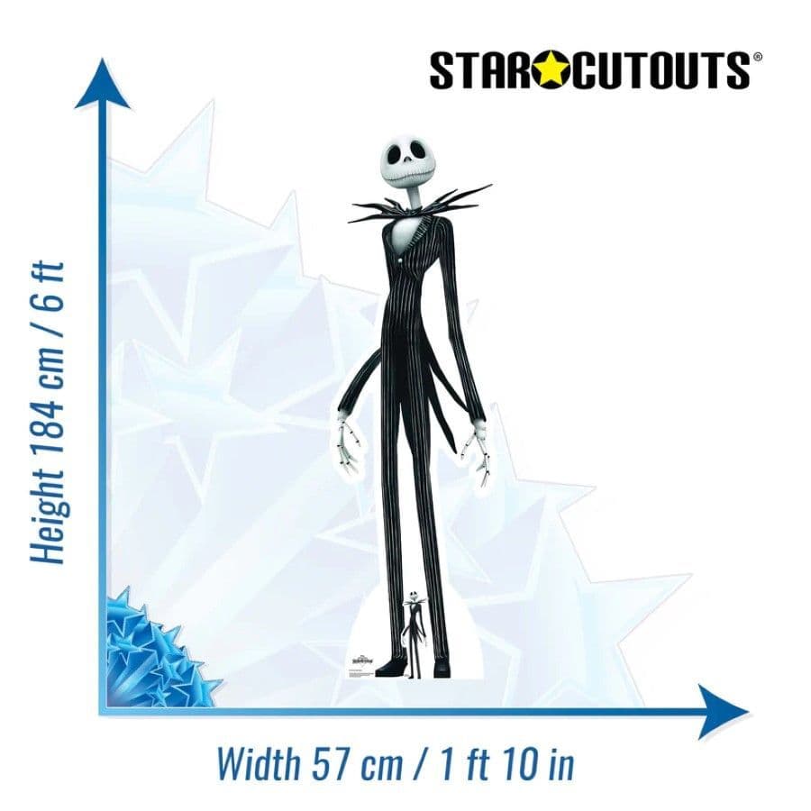 THE NIGHTMARE BEFORE CHRISTMAS JACK SKELETON DISNEY LIFE SIZE CARDBOARD ...