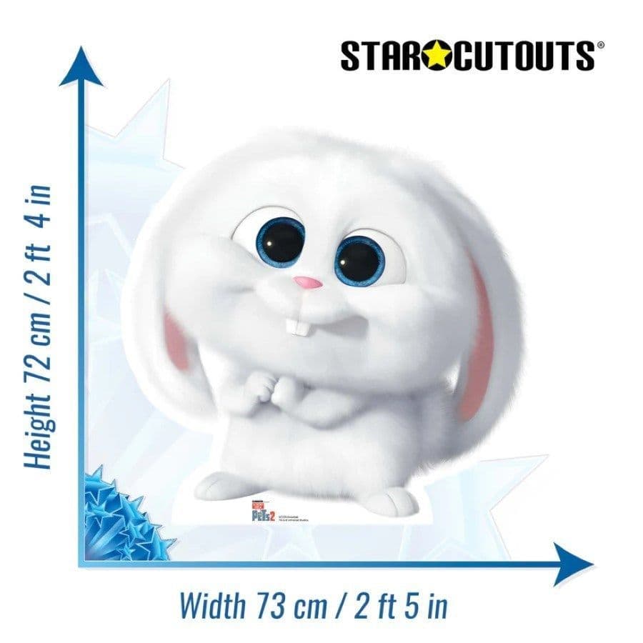 THE SECRET LIFE OF PETS SNOWBALL RABBIT CARDBOARD CUT OUT