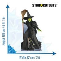 THE WIZARD OF OZ WICKED WITCH OF THE WEST CARDBOARD CUT OUT
