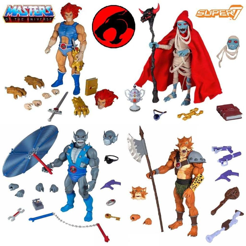 THUNDERCATS ULTIMATE ACTION FIGURES WAVE 1 FULL SET FROM SUPER7