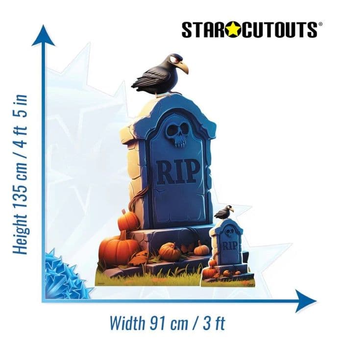TOMBSTONE CARTOON STYLE CARDBOARD CUT OUT
