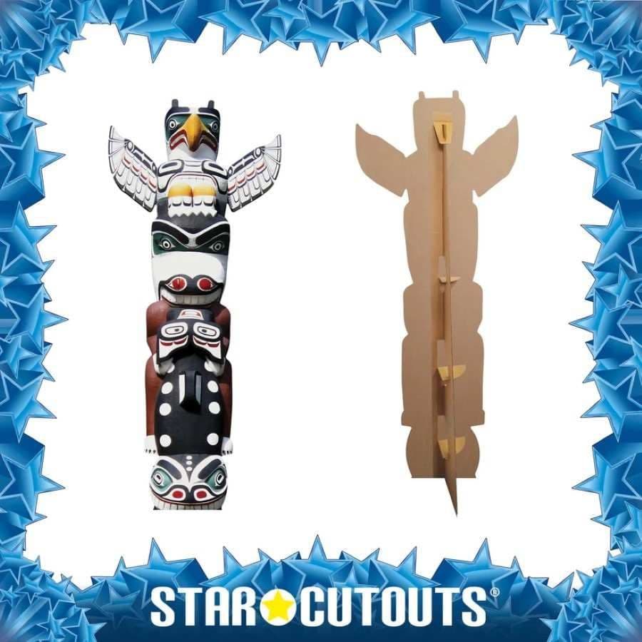 TOTEM POLE LANDMARK CARDBOARD CUT OUT