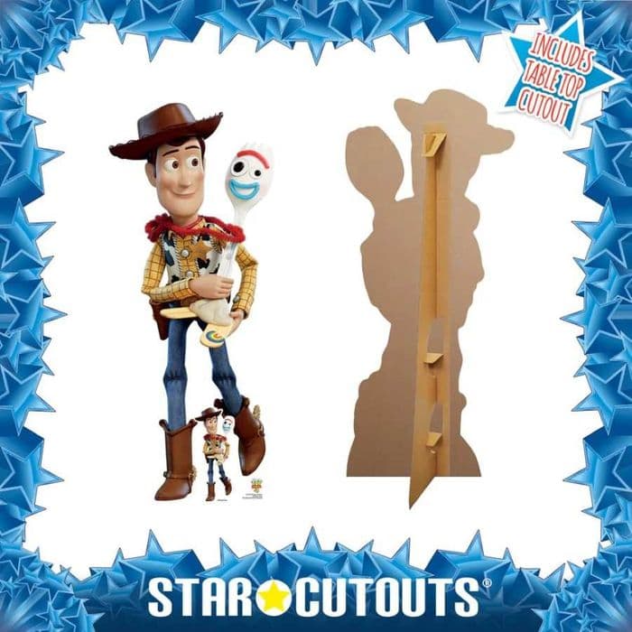 TOY STORY 4 WOODY AND FORKY CARDBOARD CUT OUT